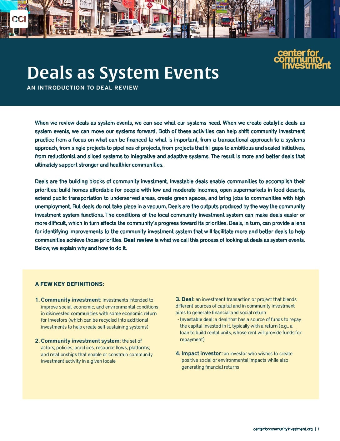 Deals as System Events: An Introduction to Deal Review - Center for ...